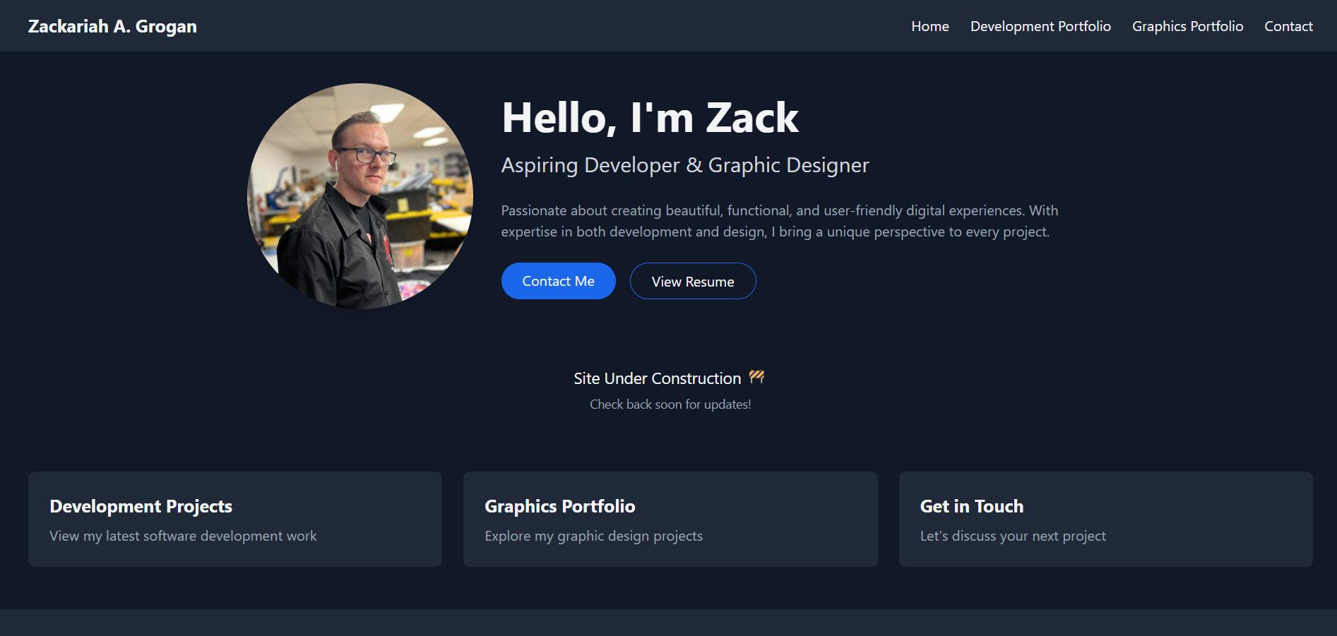 Zackariah A. Grogan - Development Portfolio
